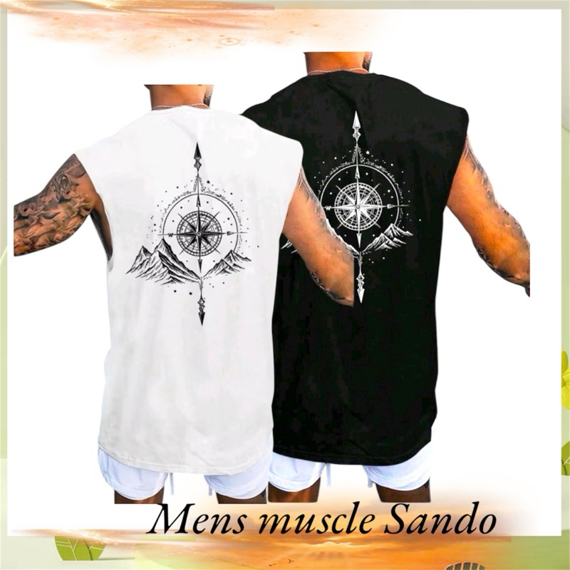 Mens muscle sando back design | Shopee Philippines
