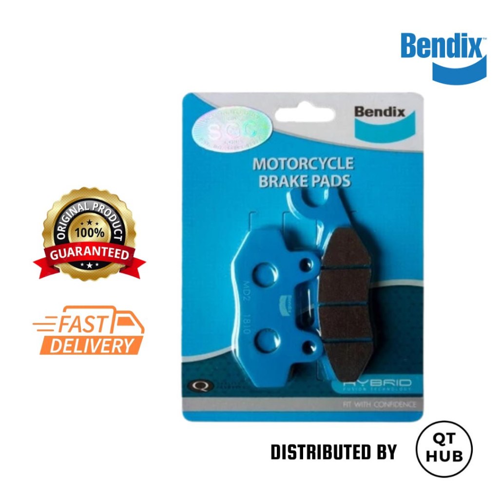 Bendix Motorcycle Brake Pads Front For Suzuki Raider 150 Carb, Shogun ...