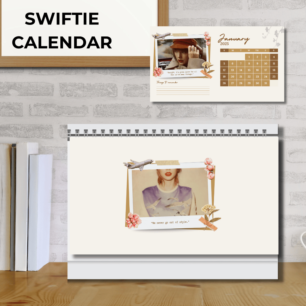 SWIFTIE 2025 Mini Desk Calendar | TAYLOR SWIFT FAN MADE DIY | Shopee ...