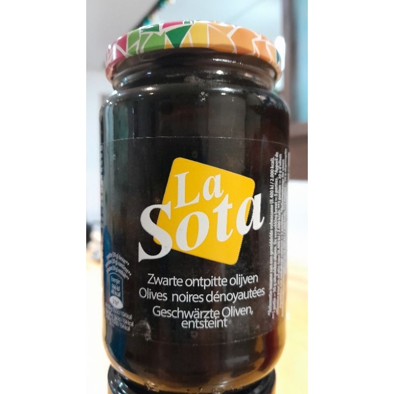 LA SOTA BLACK OLIVES Net weight 340g (drained net weight 160g) | Shopee ...