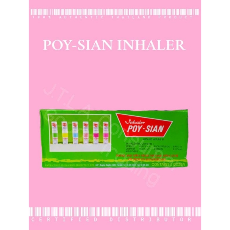 Genuine Thailand Poy-Sian Brand Mark II Inhaler ( Nasal Inhaler ...