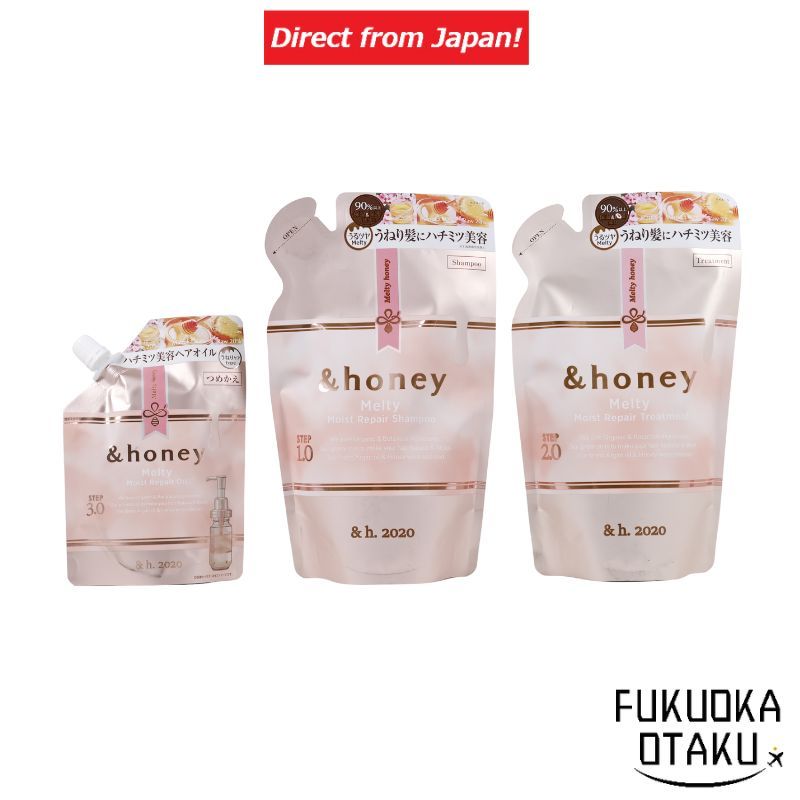 &honey Melty Moist Repair Shampoo 1.0 350ml / Moist Repair Treatment 2.0 350g / Moist Repair ...