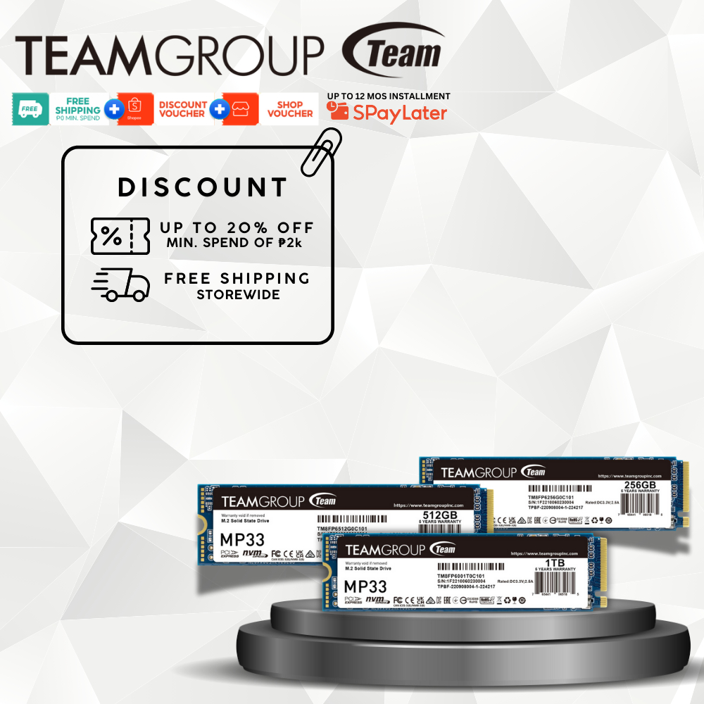 TEAMGROUP MP33 256GB | 512GB | 1TB 3D NAND TLC NVMe M.2 2280 Internal ...
