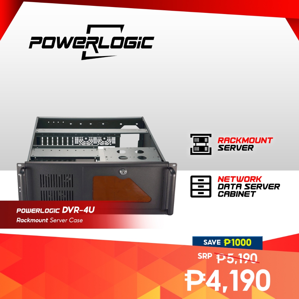 Powerlogic Dvr 4u Rackmount Server Case Chassis Casing Network Data