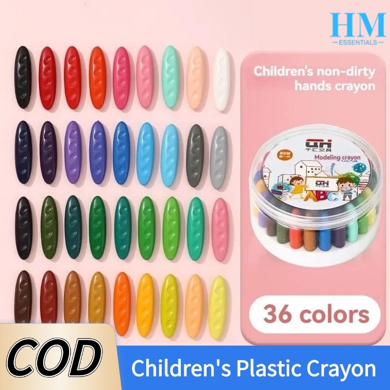 12/24/36 Colors Water drop shape crayon Bucket Crayon Set Children's ...