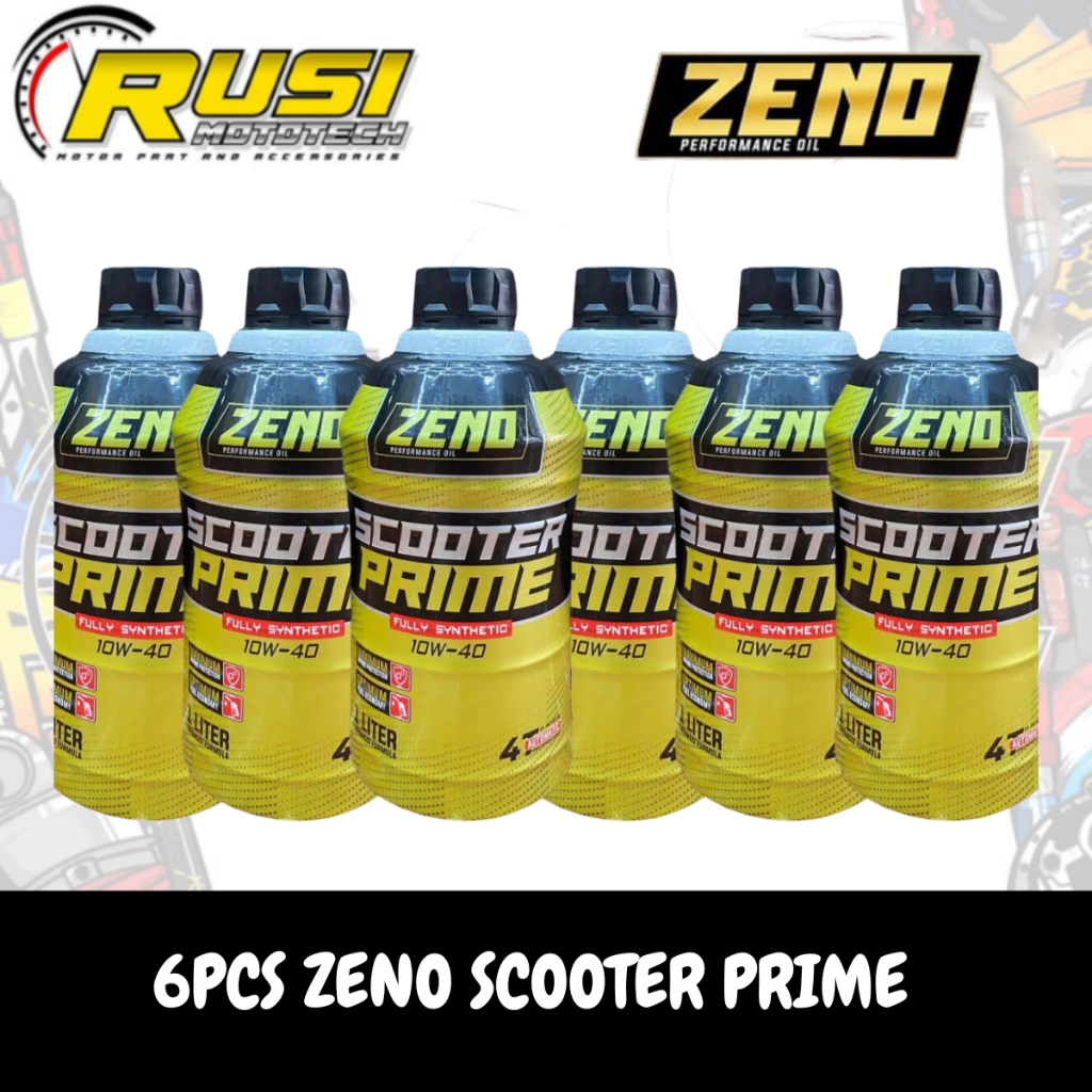 ZENO Scooter Prime 6pcs10w40 1L Fully Synthetic Oil | High Quality and ...