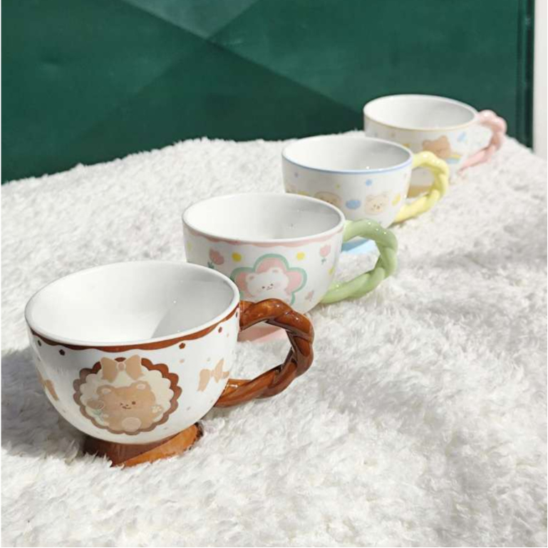 Bear Giant Tea Cup Breakfast Cup Mug Large Capacity Oat Cup Creative ...