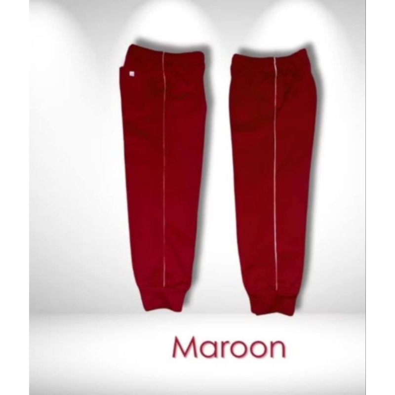 jogging pants maroon for kids school uniform | Shopee Philippines