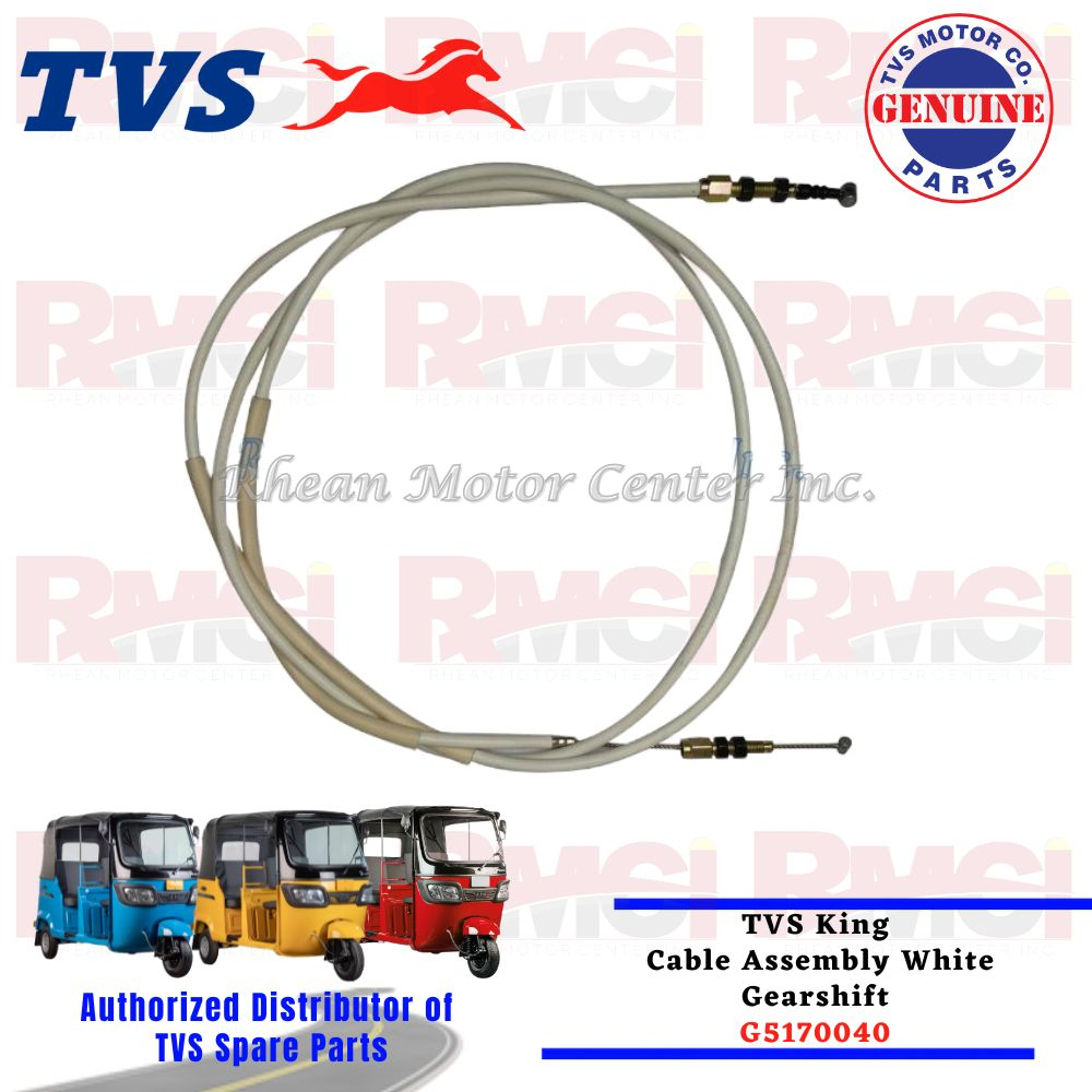 TVS King Deluxe/Duramax Cable Assembly White Gearshift G5170040 ...