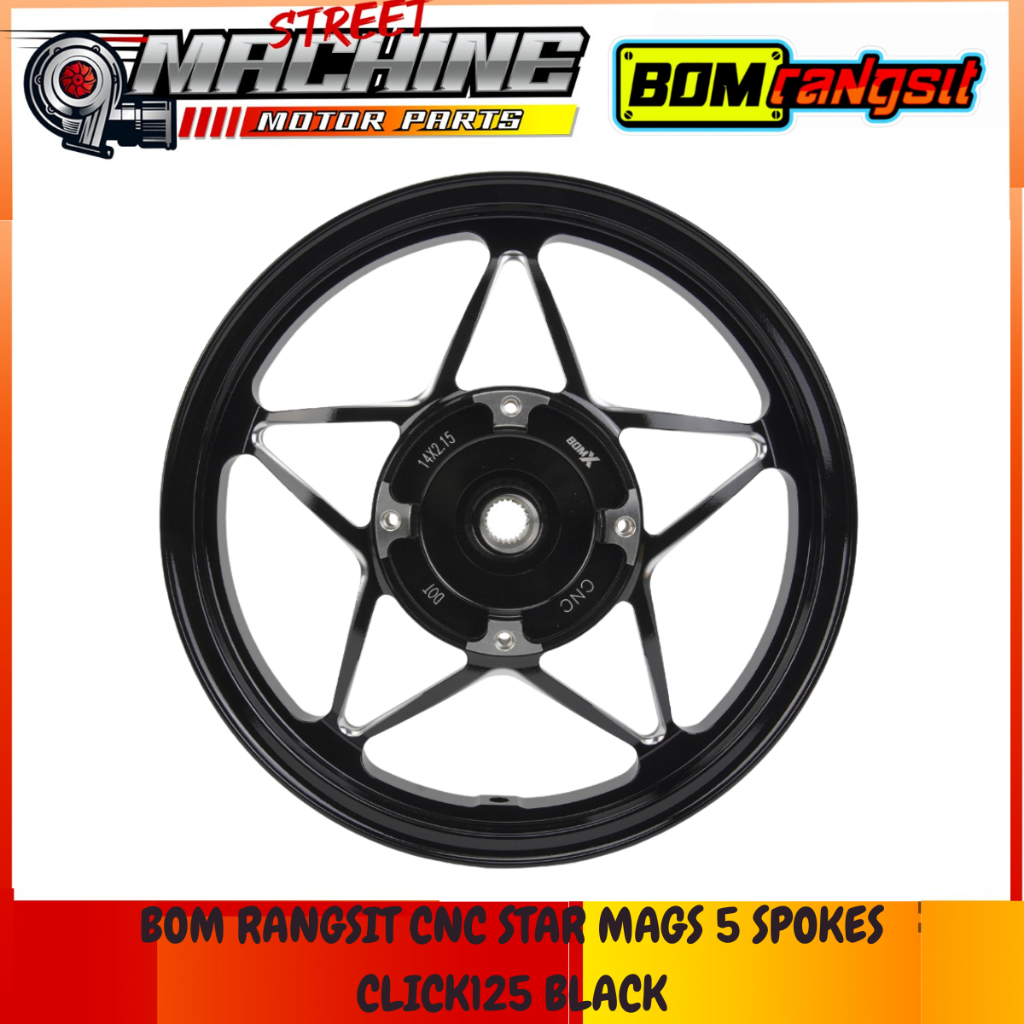 BOM RANGSIT CNC MAGS STAR 5 SPOKES | Shopee Philippines