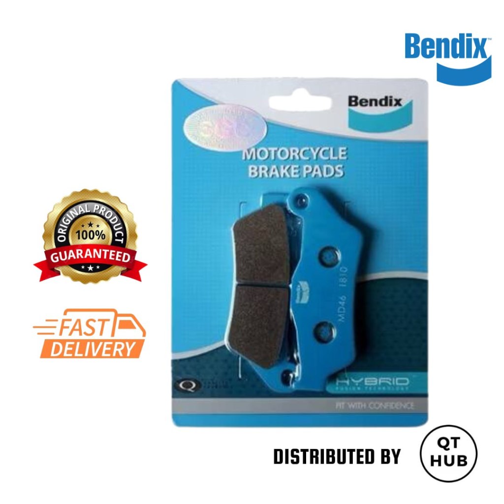 Bendix Motorcycle Brake Pads Front For Suzuki Gixxer 155, Gsx-S/R 150 ...