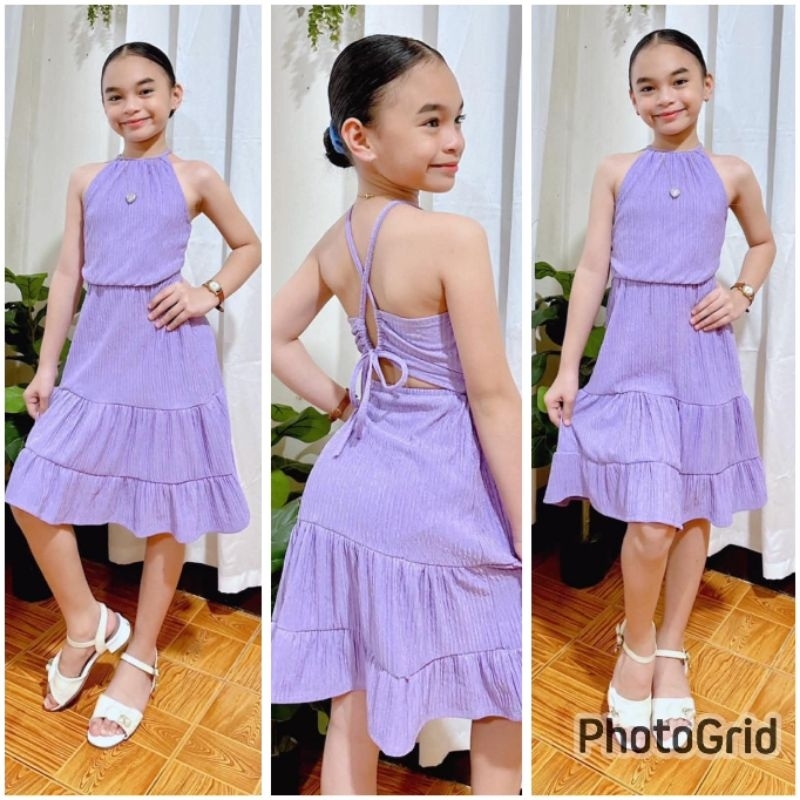 UR Judith Backless Dress for Kids ( 7 - 10 yr old) Grateful | Shopee ...