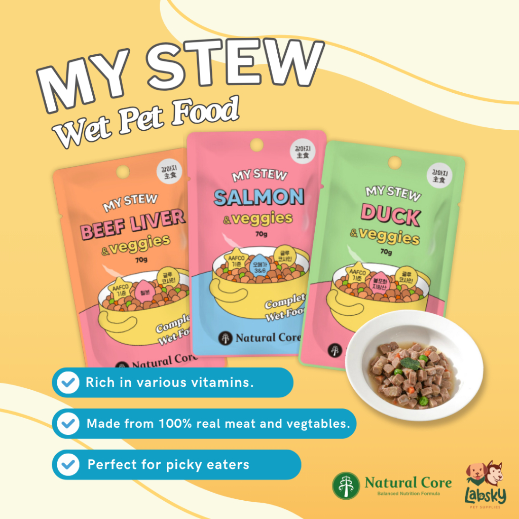 Natural Core My Stew Wet Food Beef, Duck, Salmon, Chicken, Veggies for ...