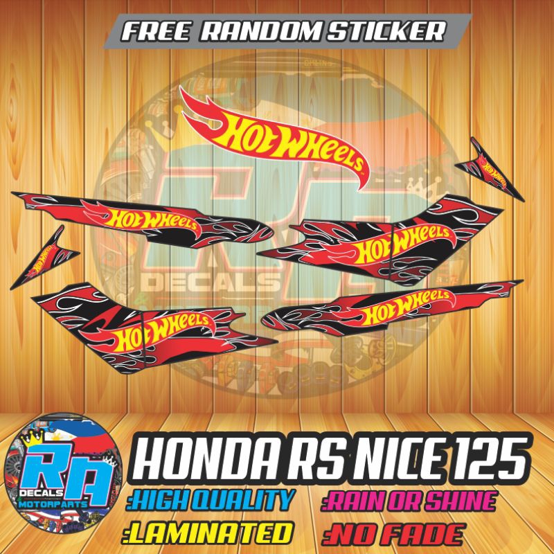 Honda RS Nice 125 Hot Wheels Decals | Shopee Philippines