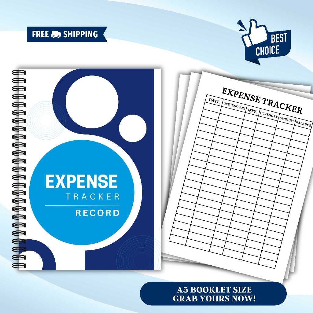 Expense Tracker Record Notebook | Shopee Philippines