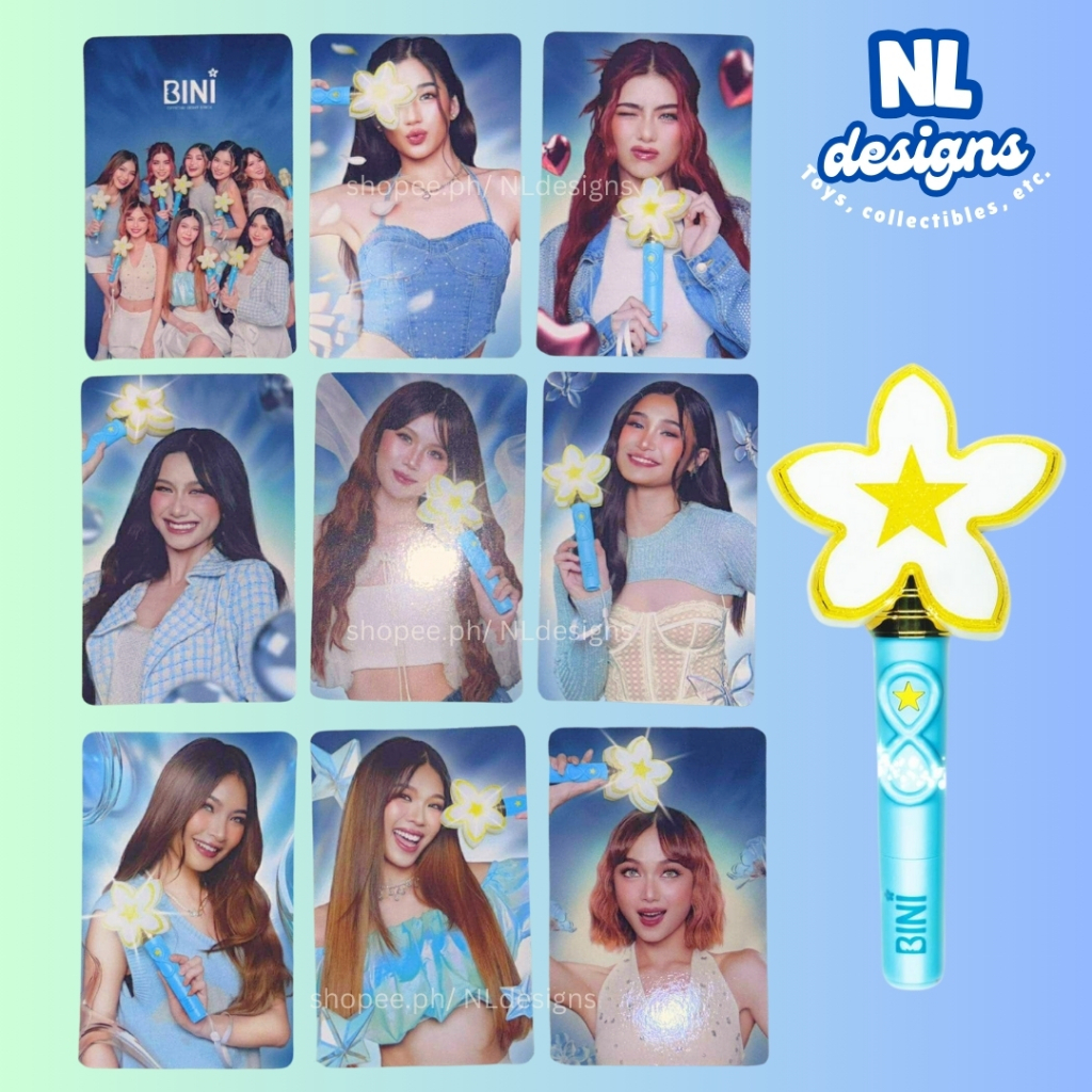 BINI Official Light Stick Photocards | Shopee Philippines