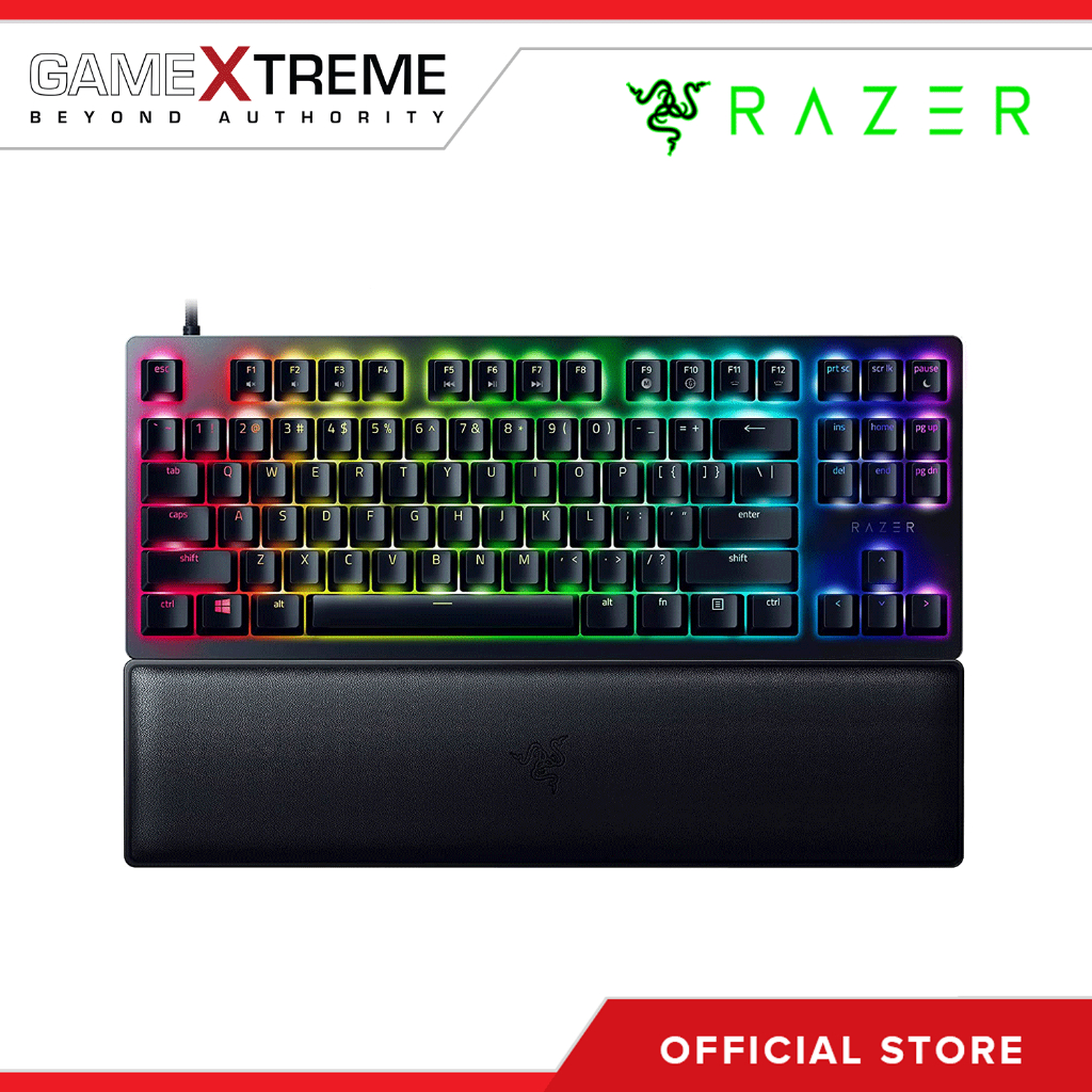 Razer Huntsman V2 Tenkeyless Optical Gaming Keyboard (Red Linear Switch ...