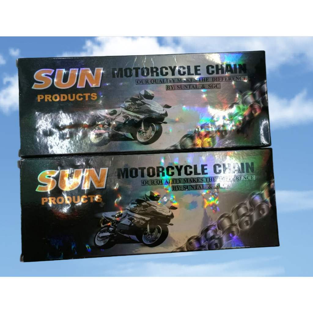 SUN Motorcycle Heavy Chain 428H 110L/120L/130L World First | Shopee ...