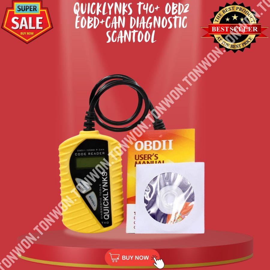 Quicklynks T40+ OBD2 EOBD+CAN DIAGNOSTIC SCANTOOL | Shopee Philippines