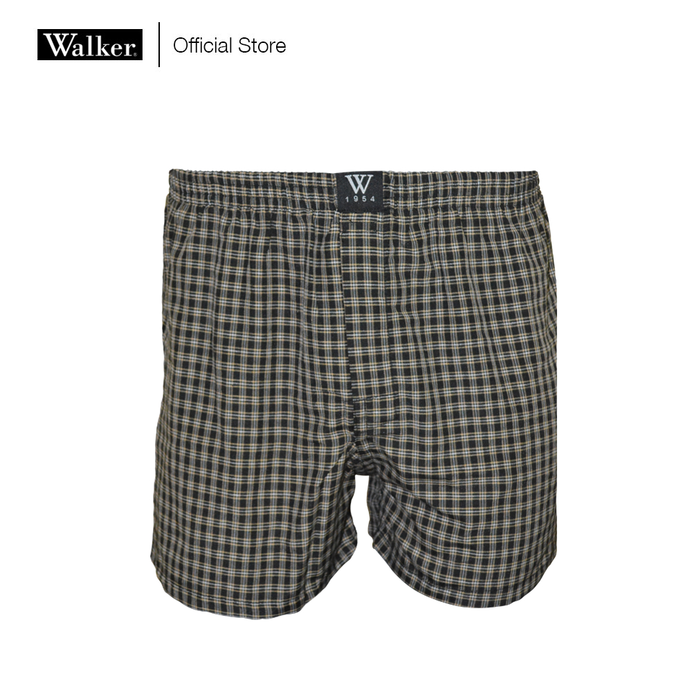 Walker Boxer Checkered Shorts Basic Cotton Comfort (Single Pack ...