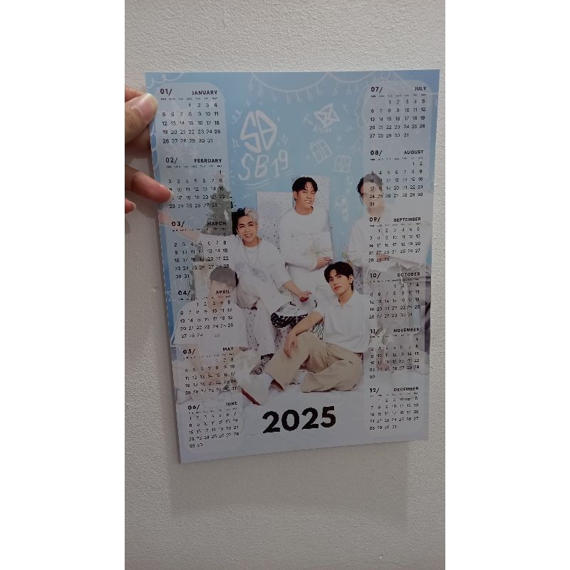 2025 customized calendar. size a4. poster or laminated. SB19 Calendar ...