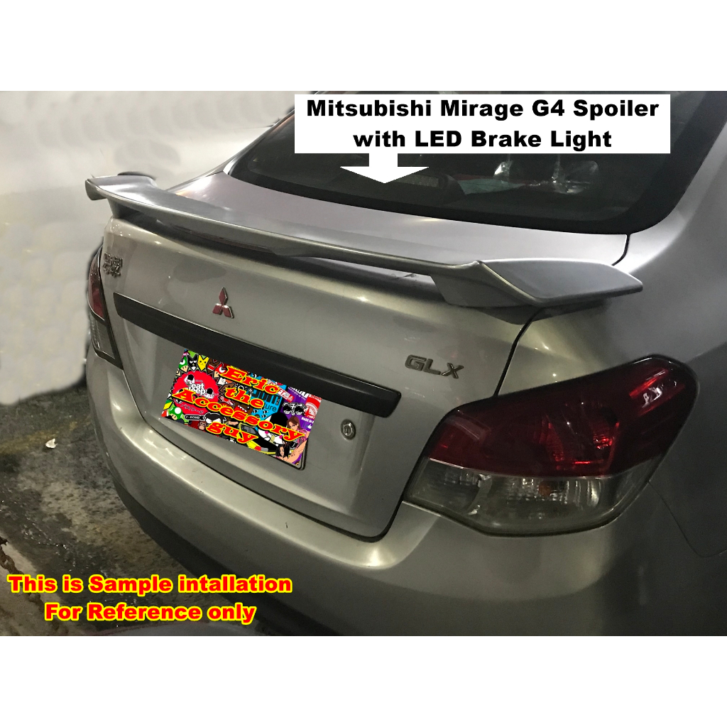 Mitsubishi Mirage G4 Spoiler with LED Brake Light | Shopee Philippines