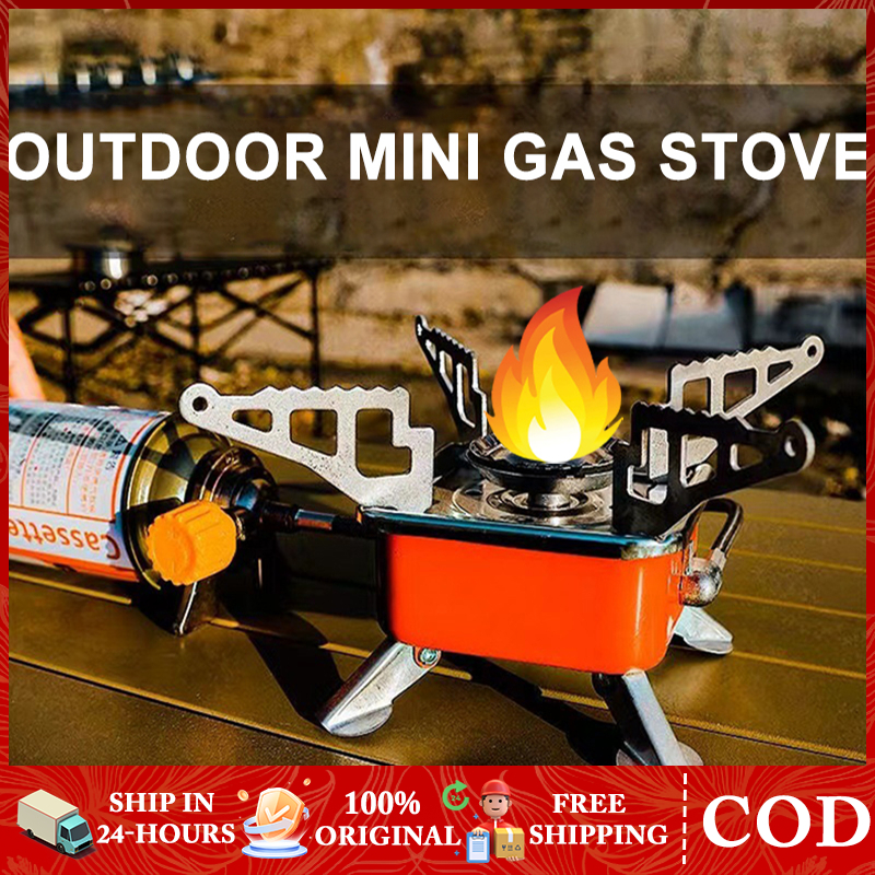 portable foldable mini gas bounce butane stove outdoor camping ...