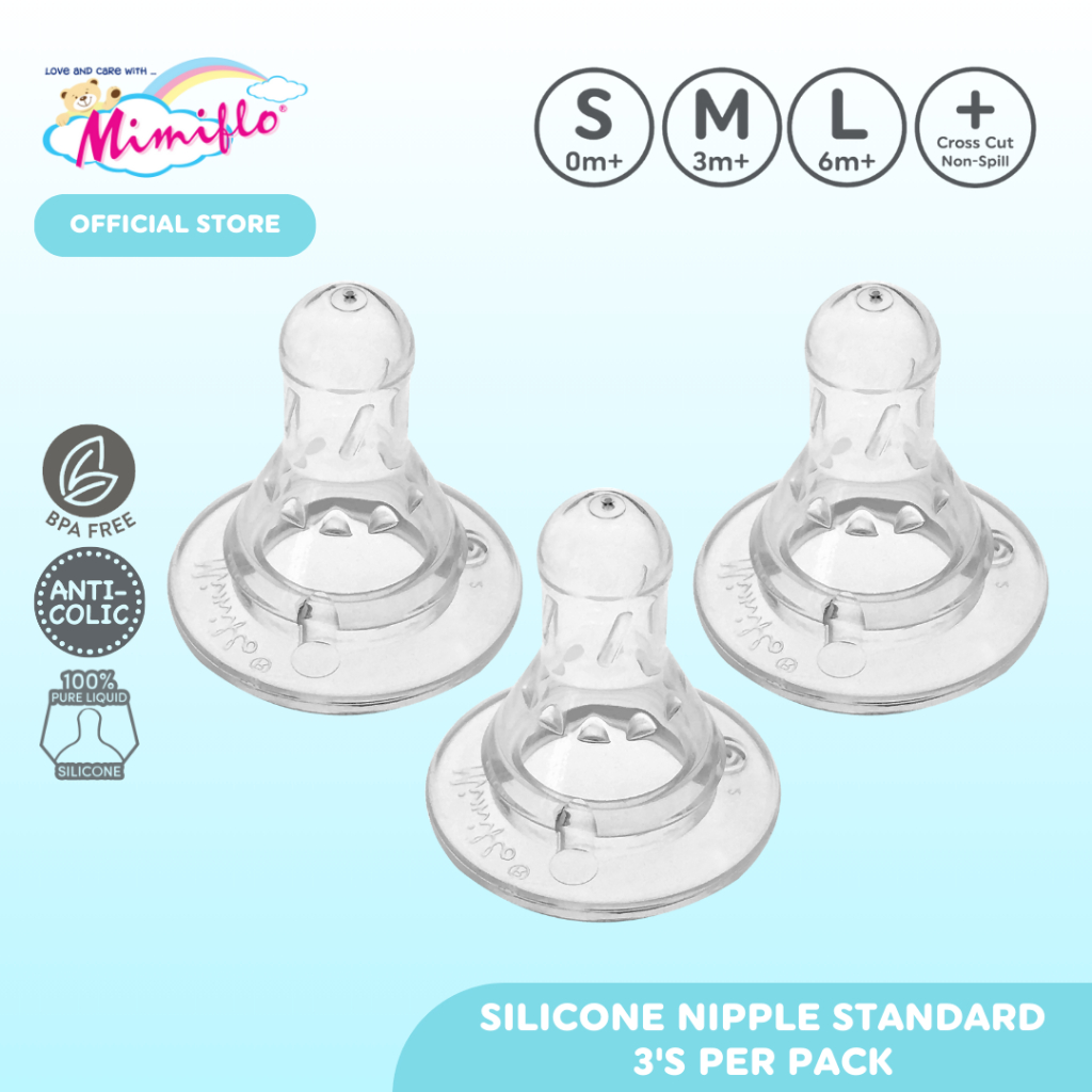 Mimiflo Silicone Nipple Standard 3pcs/Card | Shopee Philippines