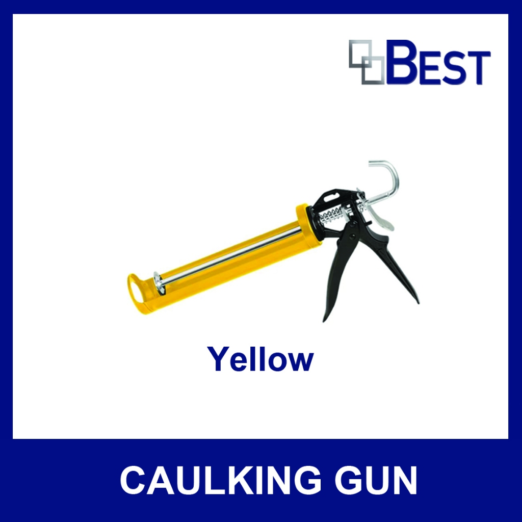 Heavy Duty Professional Silicone Sealant Gun Caulking Gun (Yellow ...