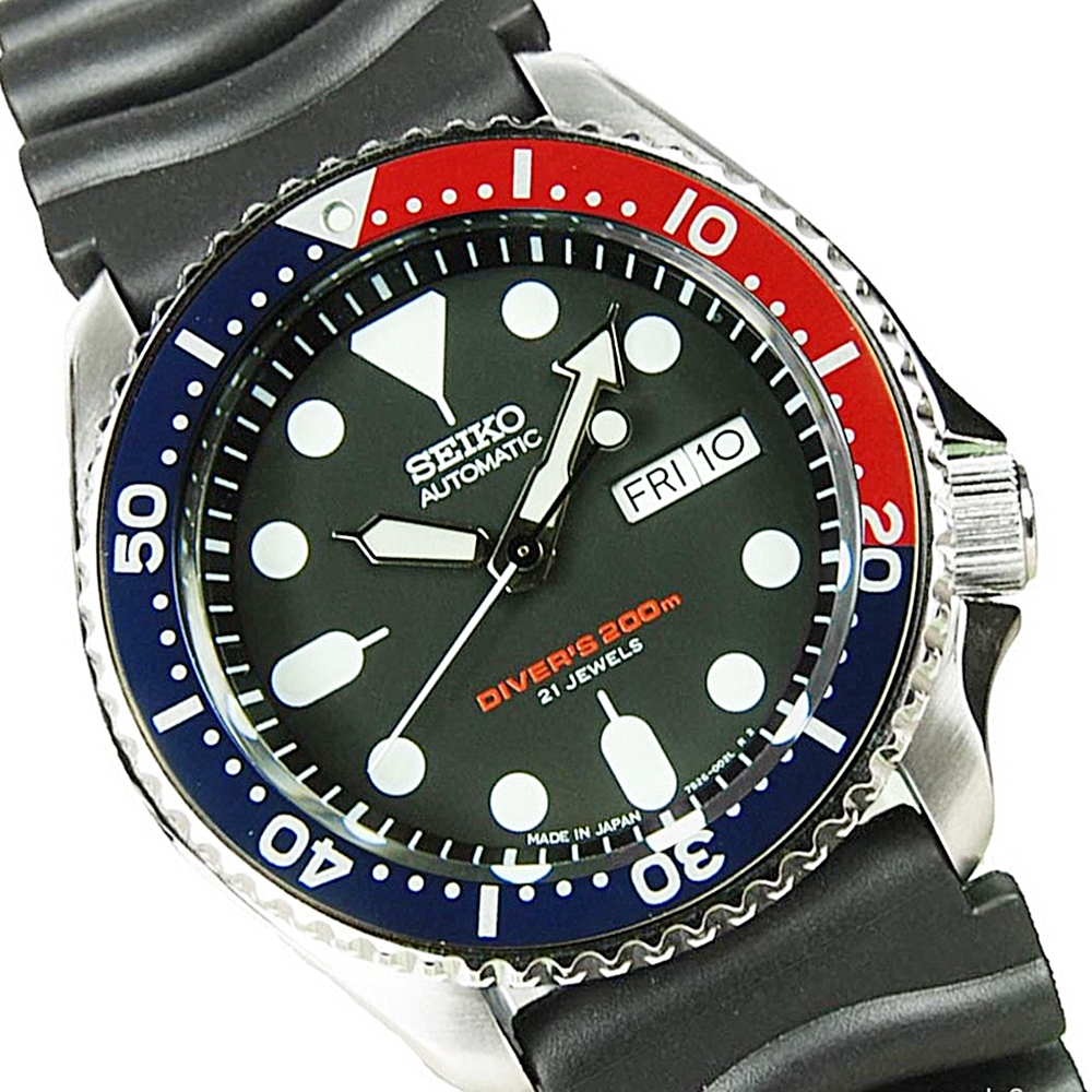 Seiko Automatic Divers Watch Day Date Display Water Resistant 200m All ...