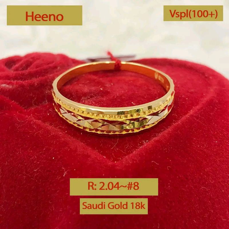 RING 18K SAUDI GOLD PAWNABLE | Shopee Philippines