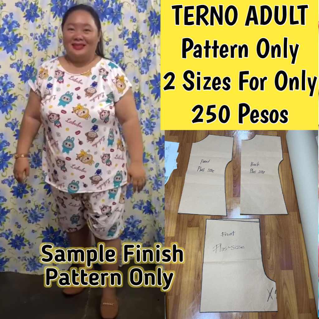 Basic Blouse and Shorts Terno SEWING PATTERN ONLY mura lang ito 250 ...