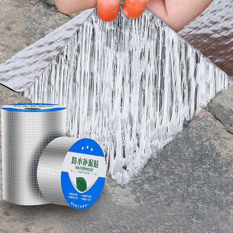 Waterproof Tape aluminum foil butyl sealing self-adhesive tape color steel bungalow roof COD ...