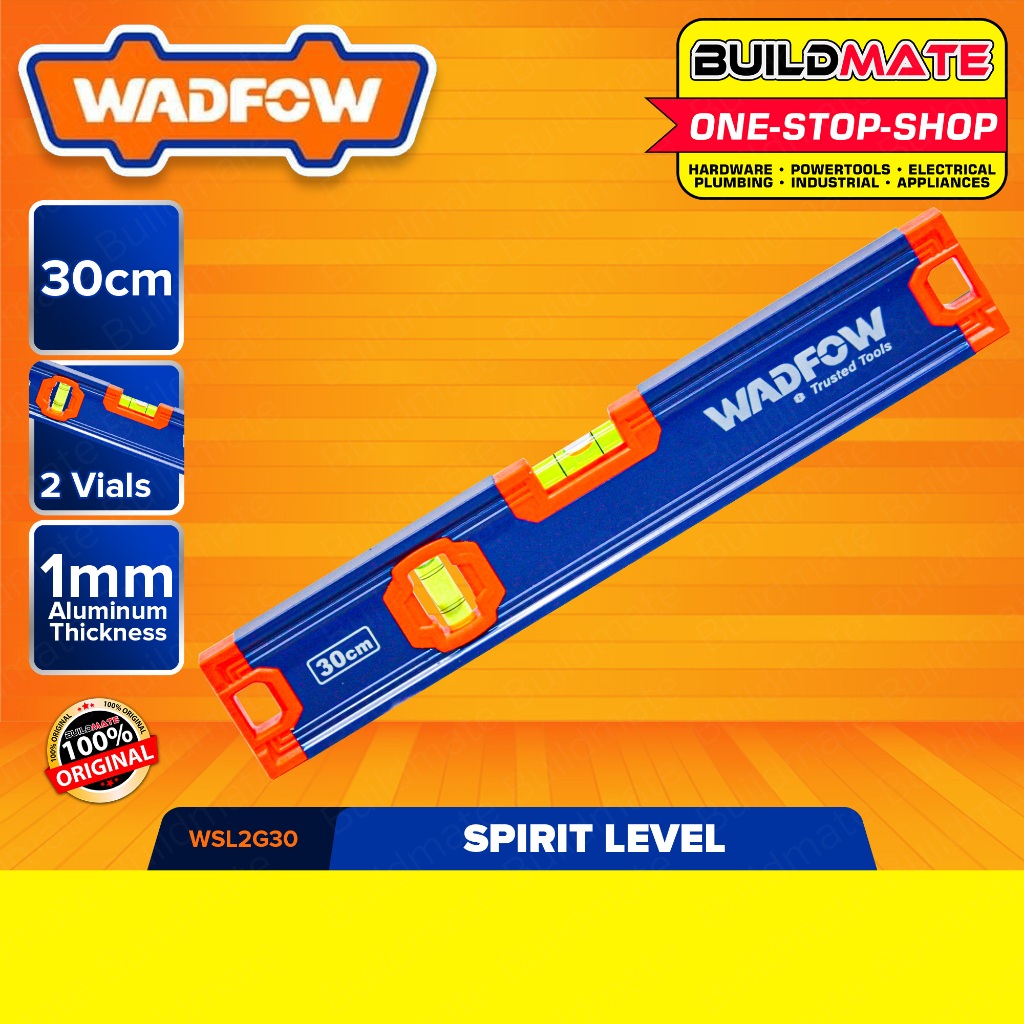 Buildmate x WADFOW Spirit Level 30CM Leveling Tool Aluminum Spirit ...