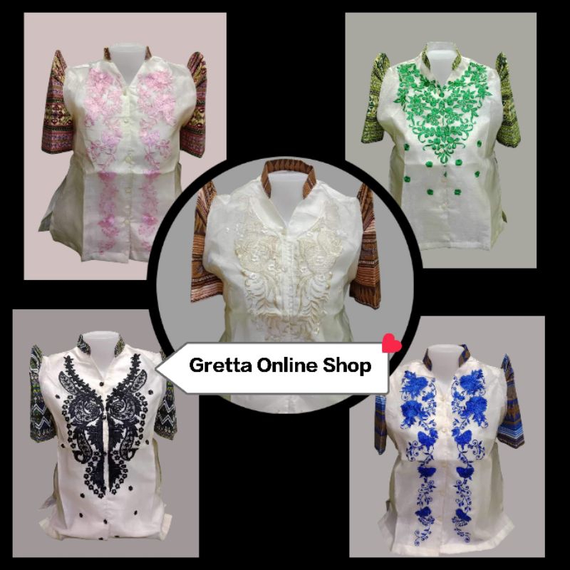 Modern MC Blouse with etnik Design | Shopee Philippines