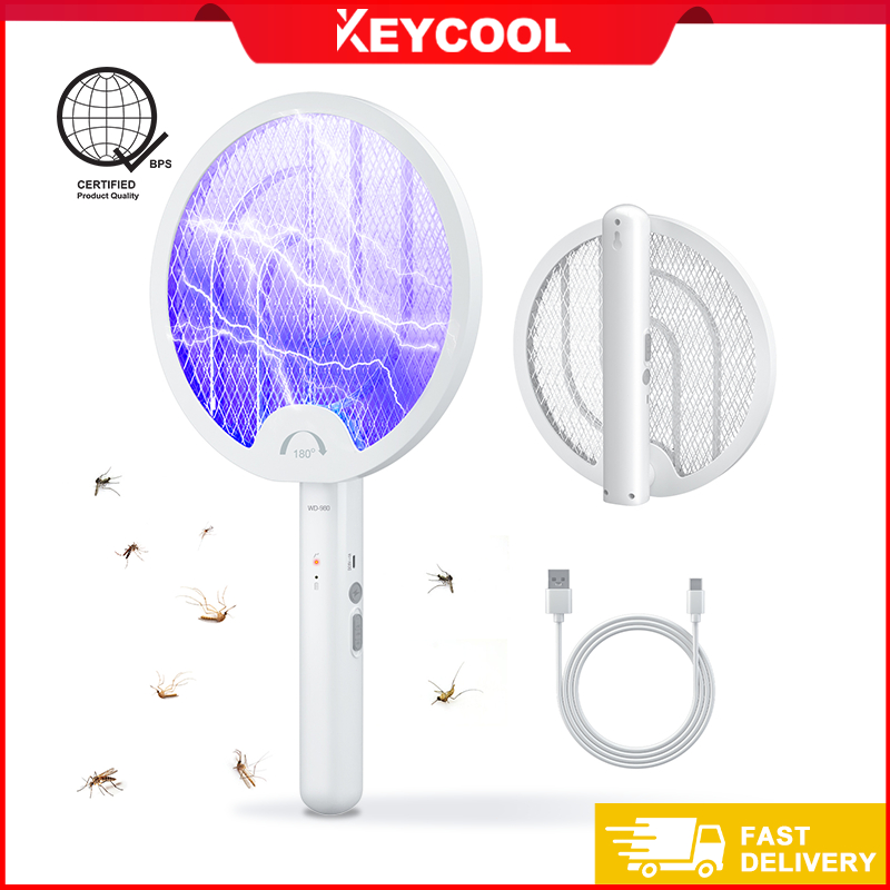 Keycool 3000V Rechargeable Electric Mosquito Killer Racket Premium ...
