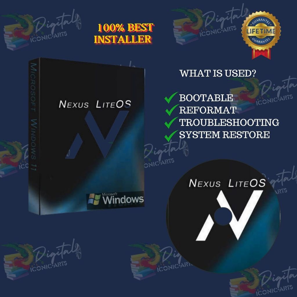 Windows 11 Nexus X64 LiteOS BOOTABLE -100% CLEAN AND SAFE - BY- DIGITAL-ICONIC-ARTS | Shopee ...