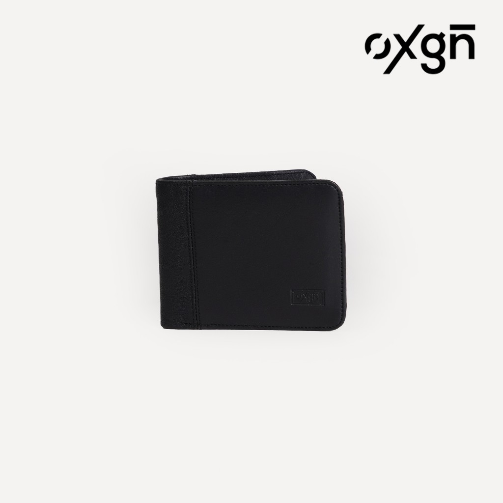 OXGN Bi-Fold Wallet For Men And Women (Black/Brown) | Shopee Philippines