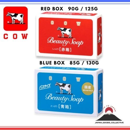 Cow Brand Milk Soap Red Box 90g / Red Box 125g, Blue Box 85g / Blue Box 130g | Shopee Philippines