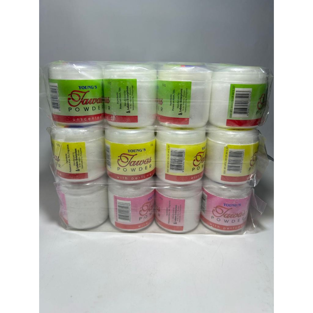 young's tawas powder whth perfume 50g kili-kili powder 12pcs/pack ...