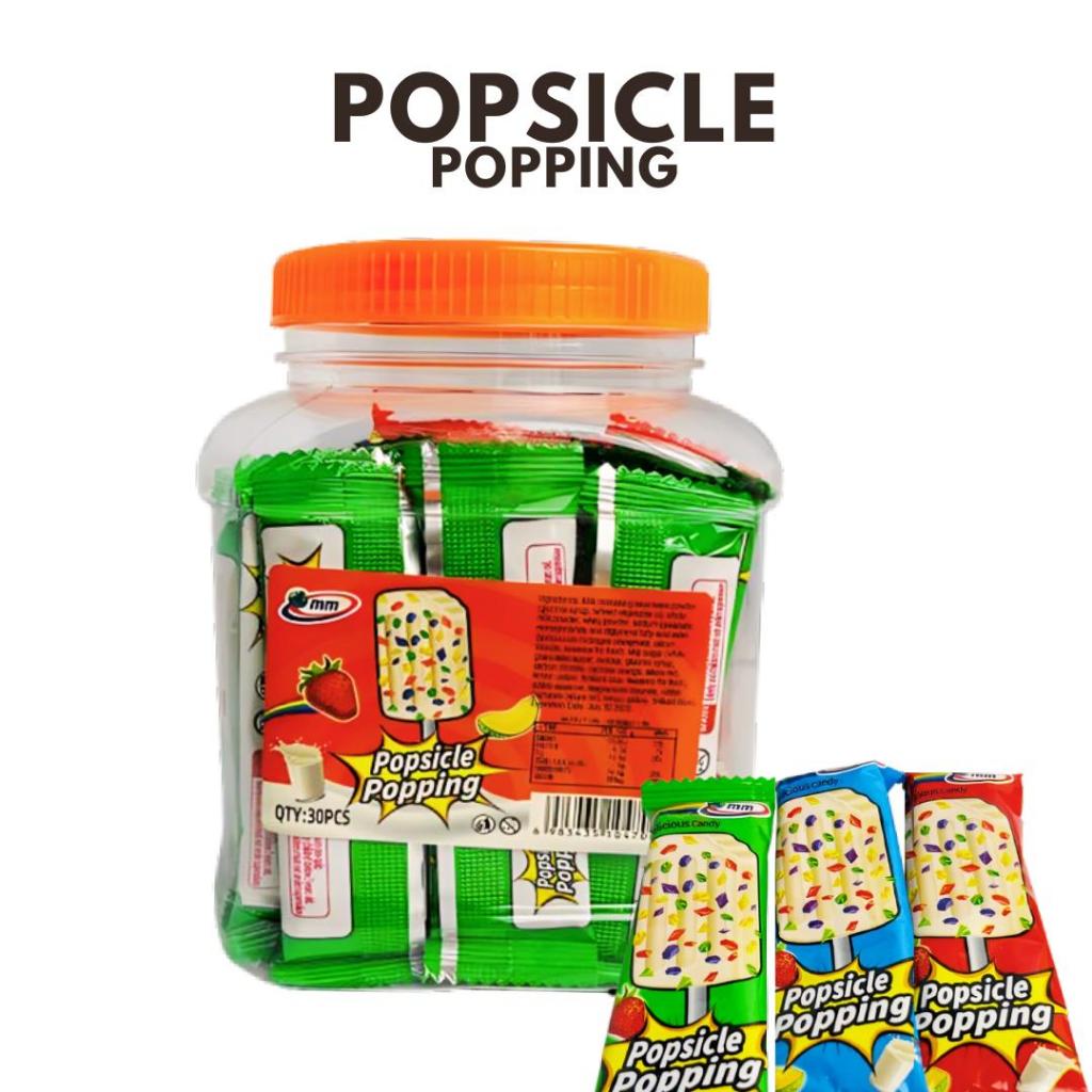 30 Pieces Popsicle Popping With Crystal Popping Fruity Flavor ...