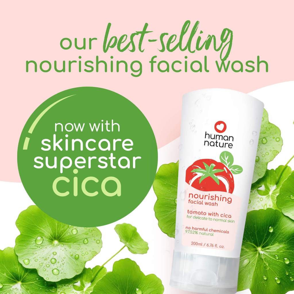 Human Nature Nourishing Facial Wash (Tomato with Cica) | Shopee Philippines