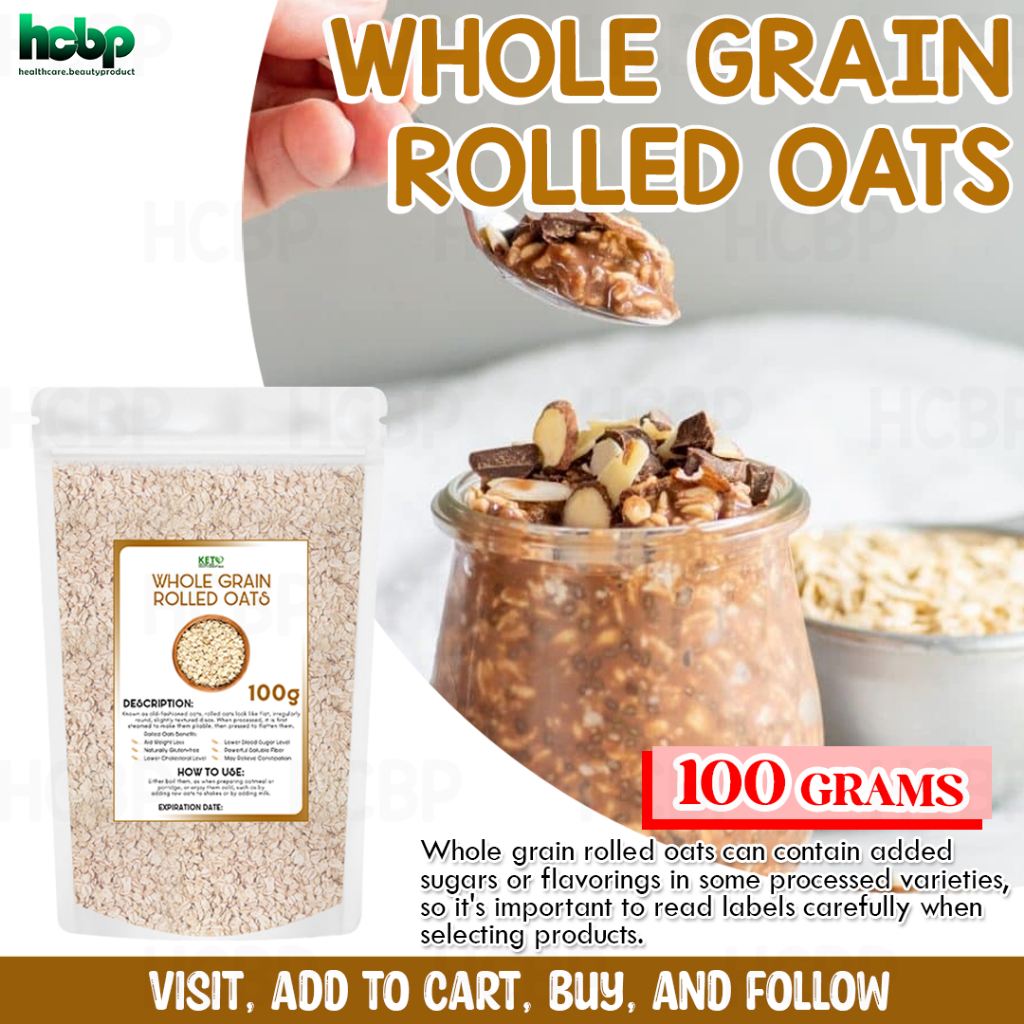 Whole Grain Rolled Oats 100g | Shopee Philippines