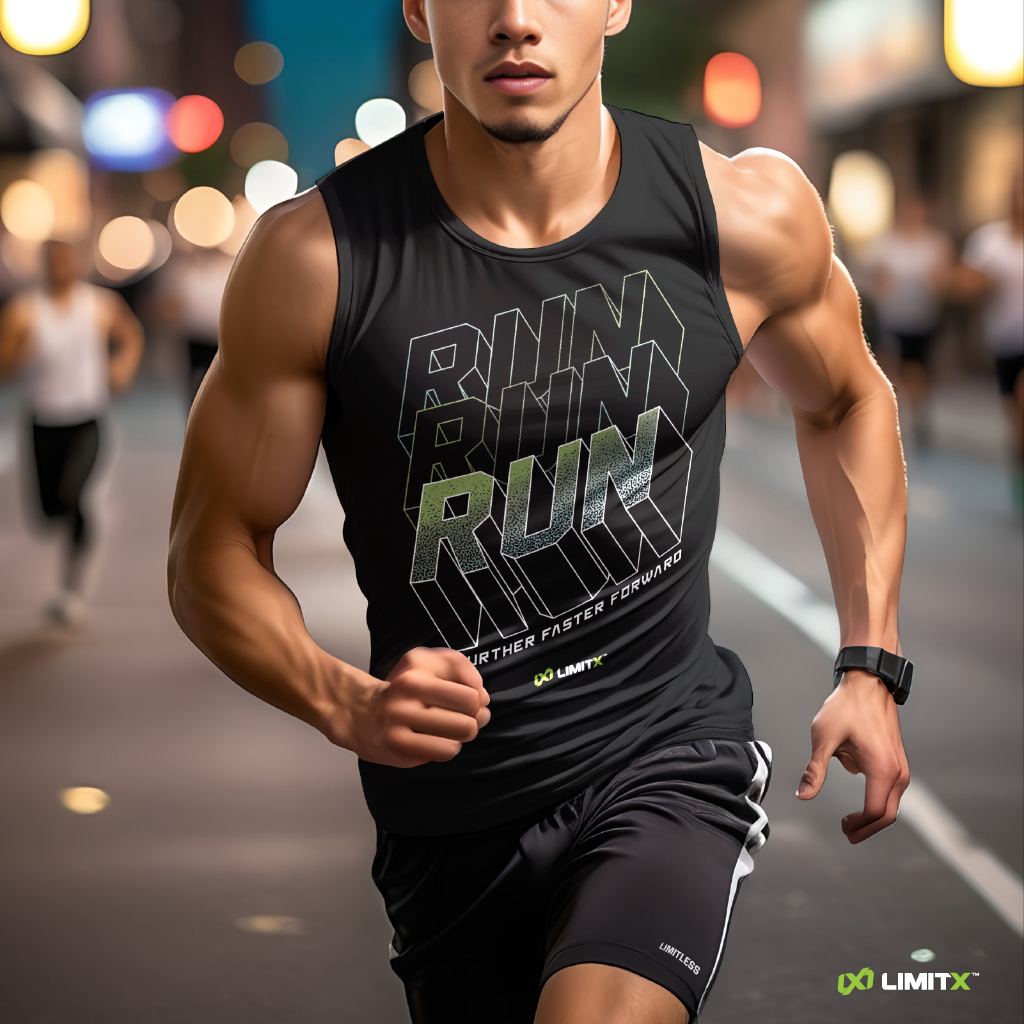 Limitless RUN X3 Armotex Active Tank Top Men's Run, Gym Everyday Activewear for Running ...