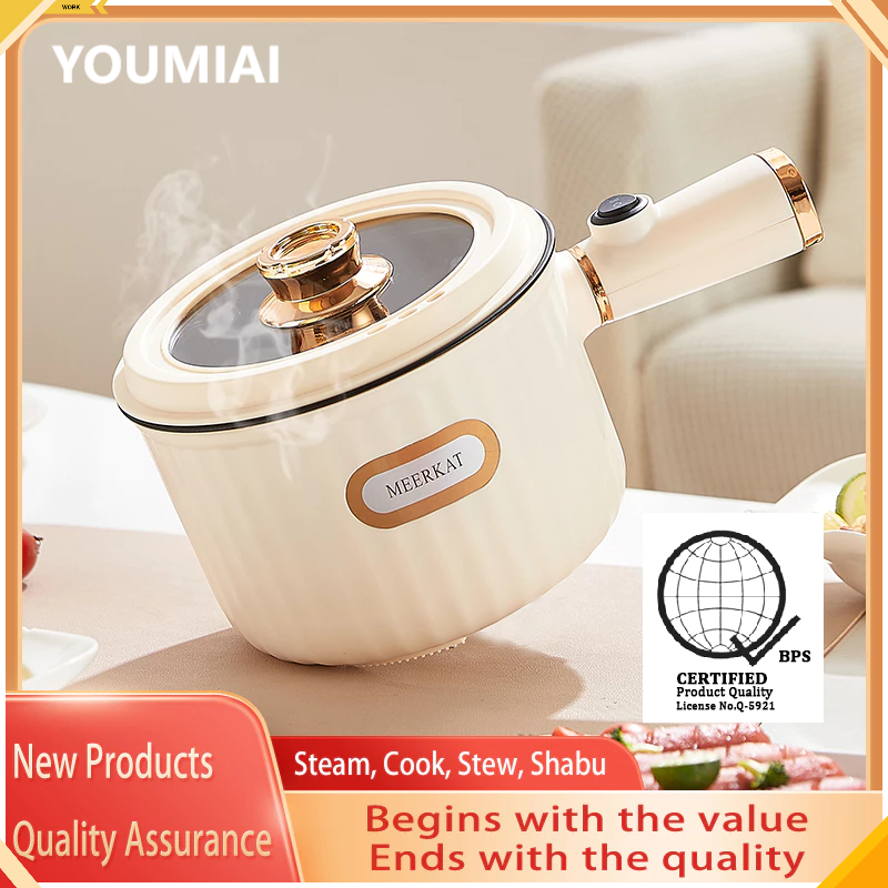 YOUMIAI Multifunctional Electric Cooker Mini Rice Cooker With Steamer ...