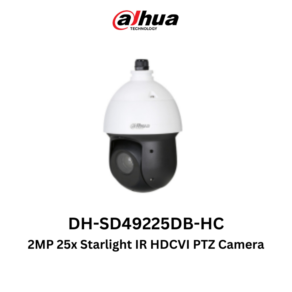 CCTV Outdoor Home Security Surveillance DAHUA (DH-SD49225DB-HC)2MP 25x Starlight IR HDCVI PTZ ...