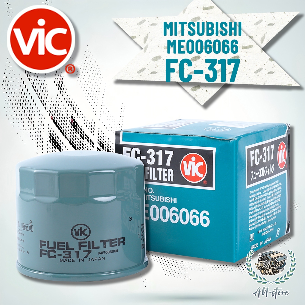 VIC FC-317 fuel filter Original Made In Japan For MITSUBISHI Canter ...
