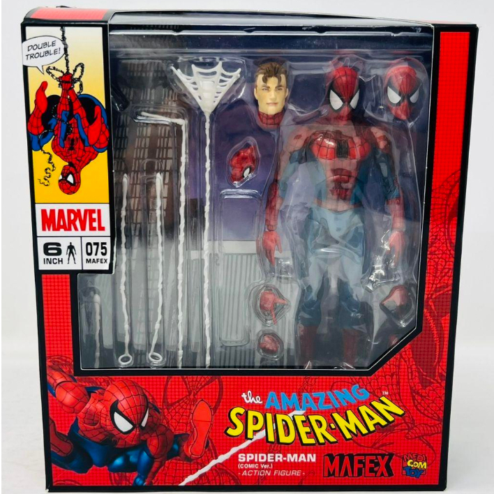MAFEX No.075 Spider-Man Comic Version Non-scale Painted Action Figure ...