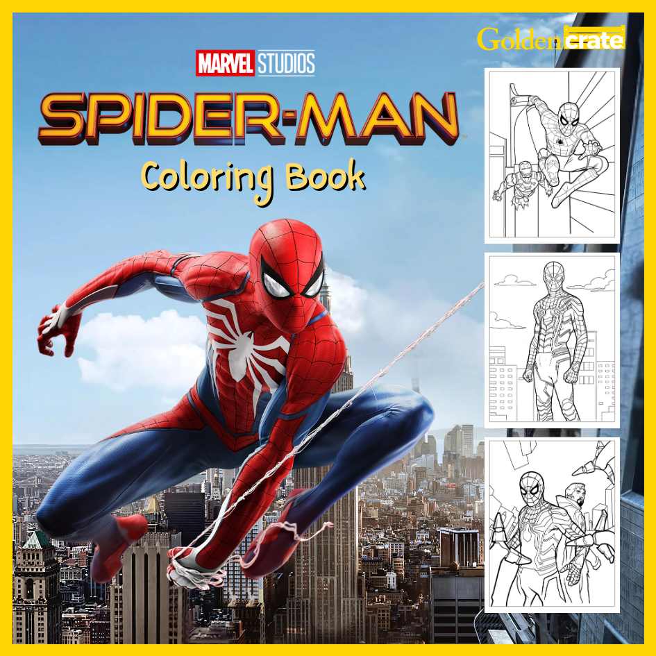 Spiderman Coloring Book for Kids – 20 Pages of Fun, Creativity, & Motor ...