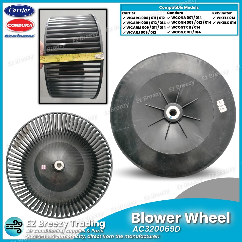 Blower Wheel AC320069D for Window Type Inverter & Non-Inverter Air ...